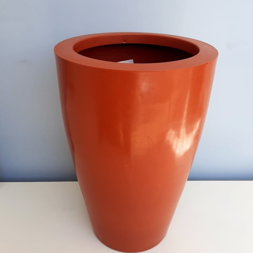 Vaso Cone Liso 55x38x30cm terracota | Eletromariana